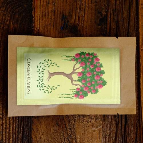 Congratulation, Flowering Tree Gifting Card, Forest Nation